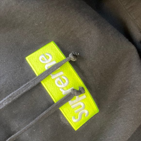 Supreme | Sweaters | Neon Green Supreme Box Logo Hoodie | Poshmark